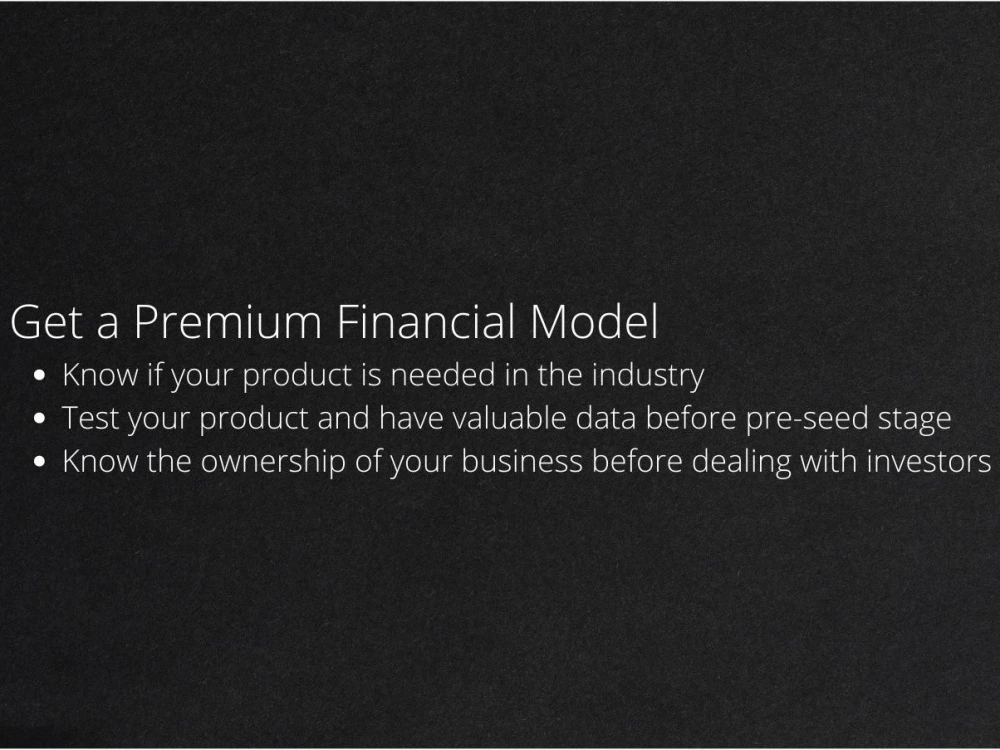 A robust and professional financial model for startup or exsiting ...