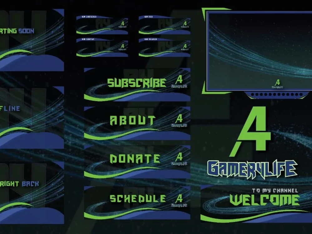 Custom animated twitch overlay or Streaming Graphic Design | Upwork