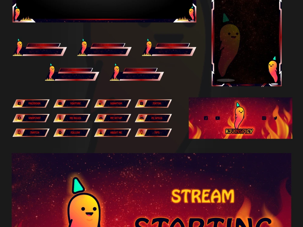 Custom animated twitch overlay or Streaming Graphic Design | Upwork