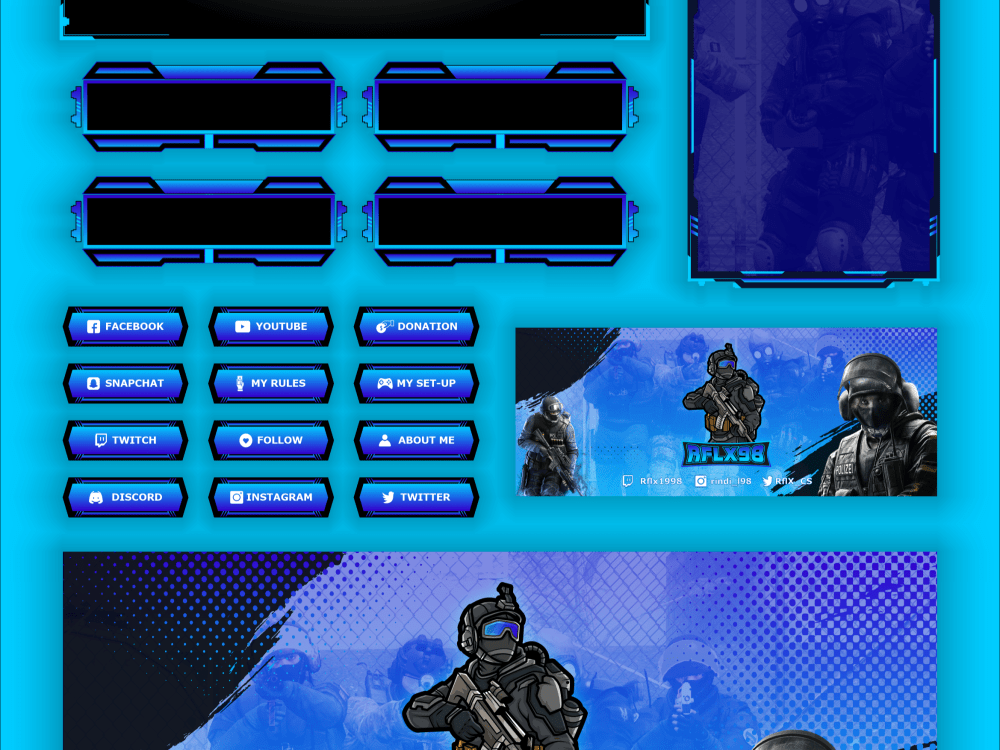 Custom animated twitch overlay or Streaming Graphic Design | Upwork