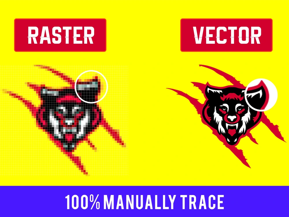 Raster to vector, Image / Sketch to vector AI, SVG, EPS, PDF, PNG files ...