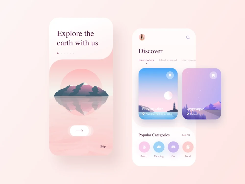 Industry standard UI design for your Android or IOS App | Upwork