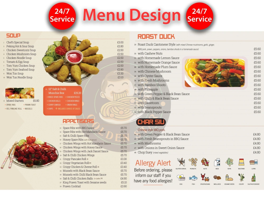 An exclusive and fantastic menu design | Upwork