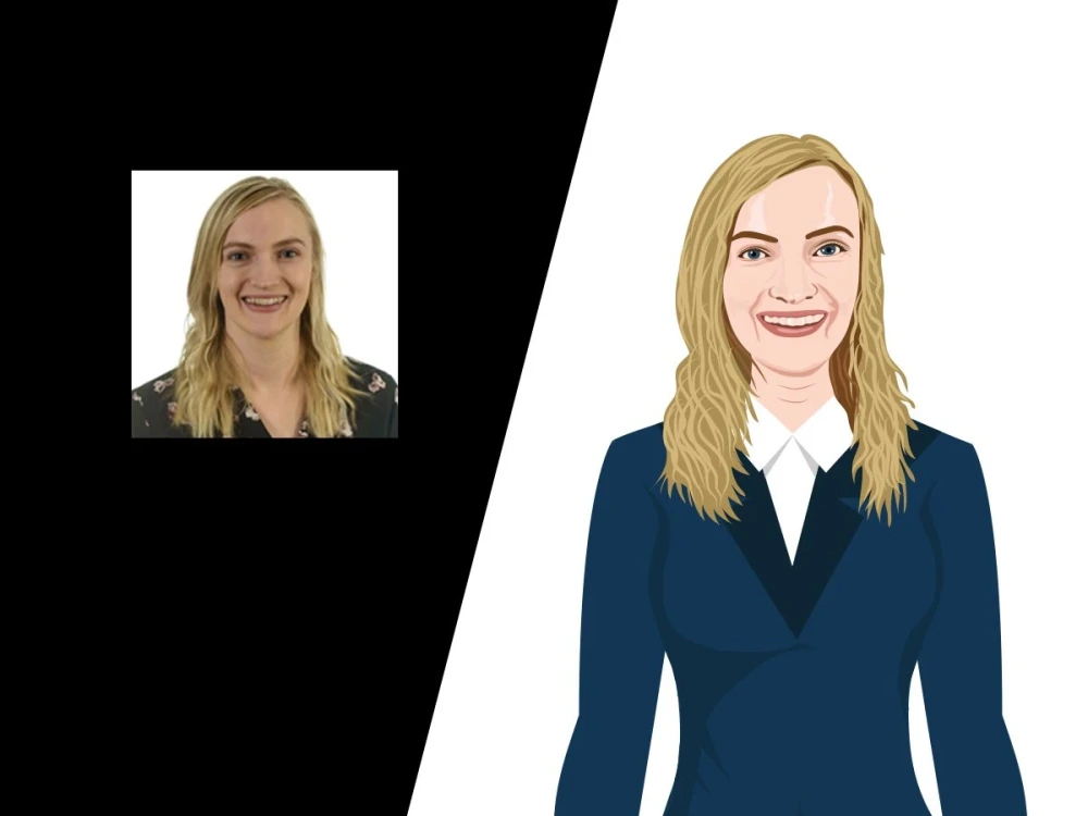 An illustrated cartoon portrait of yourself | Upwork