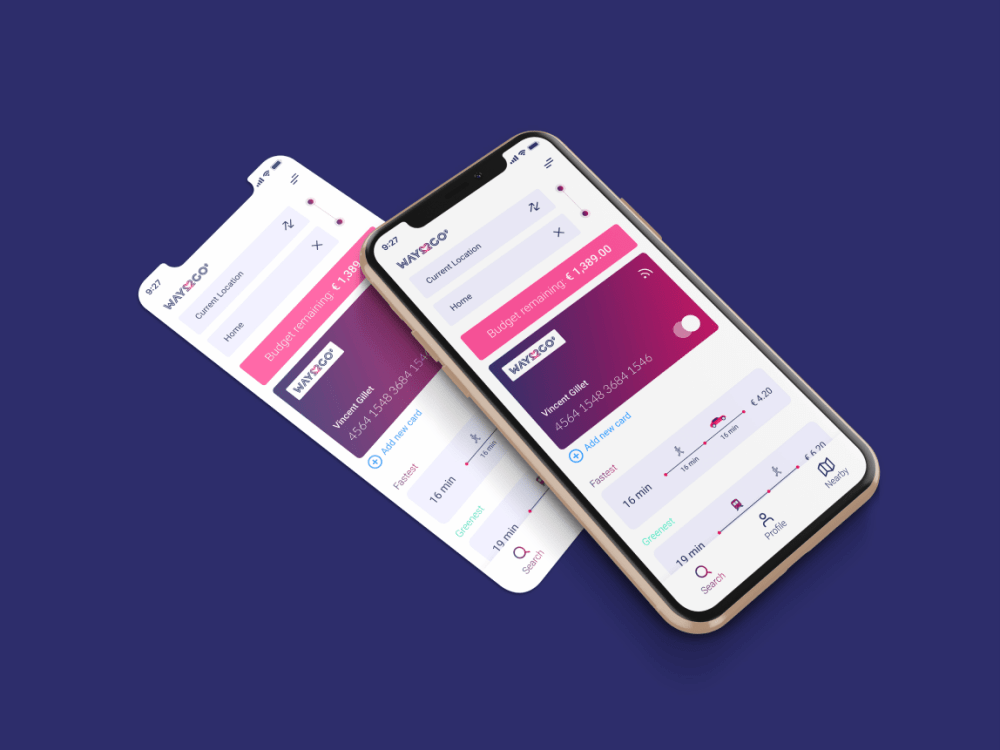 Modern app ui & clickable prototype | Upwork
