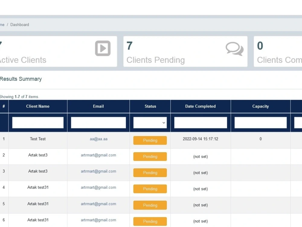 A web-based, mobile responsive dashboard, reporting system. | Upwork
