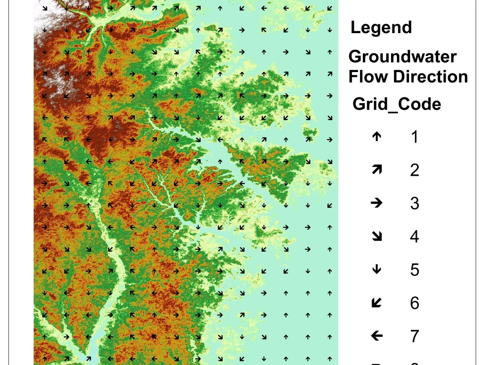 Surface and groundwater flow direction analysis | Upwork