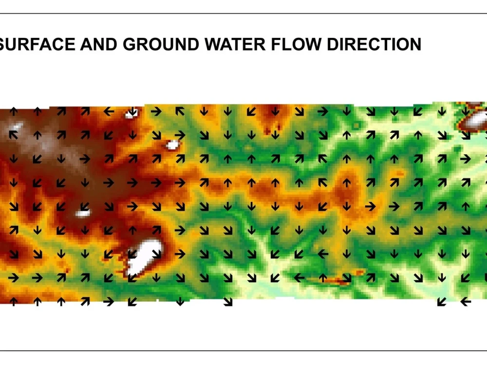 Surface and groundwater flow direction analysis | Upwork