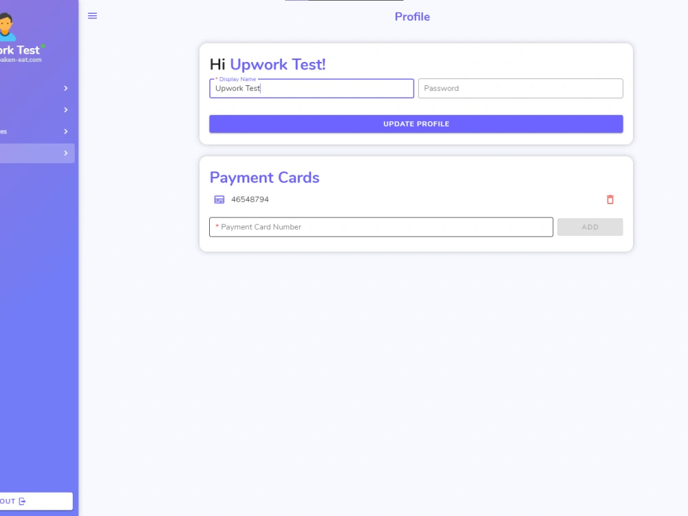 A fully functional VueJs web app. | Upwork