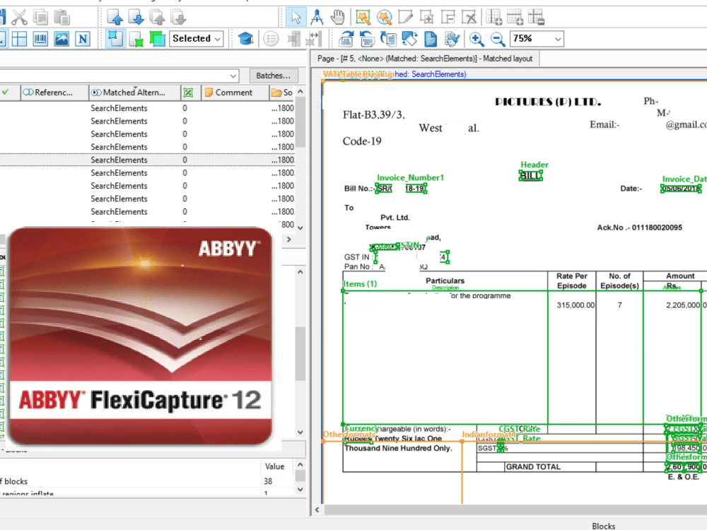 Data extracted from Image/PDF using Abbyy Flexicapture | Upwork