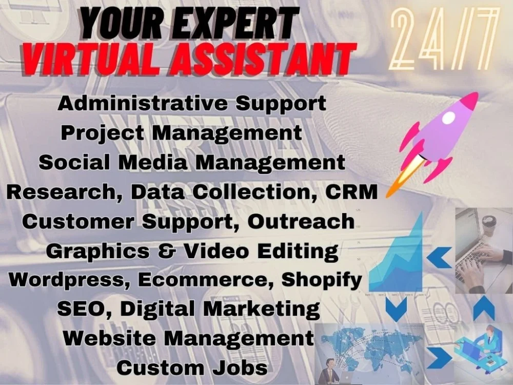 Weekly Virtual Assistance, Digital Marketing and Project Management Support | Upwork