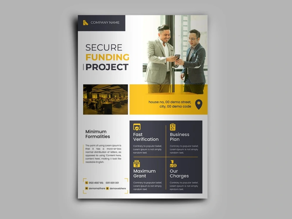 A modern and professional flyer design | Upwork