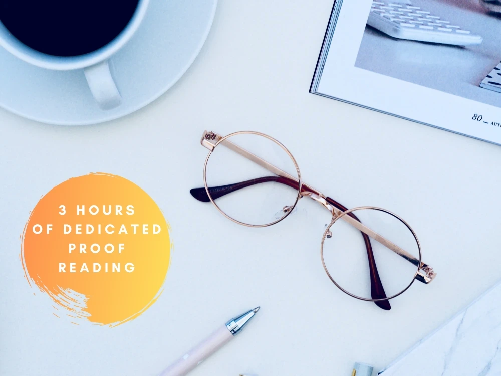 3 hours of professional dedicated proofreading with tracked edits. | Upwork