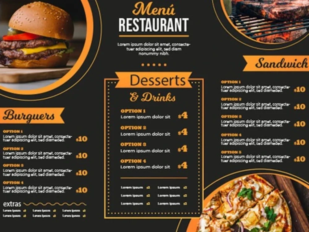 A professional restaurant menu design | Upwork