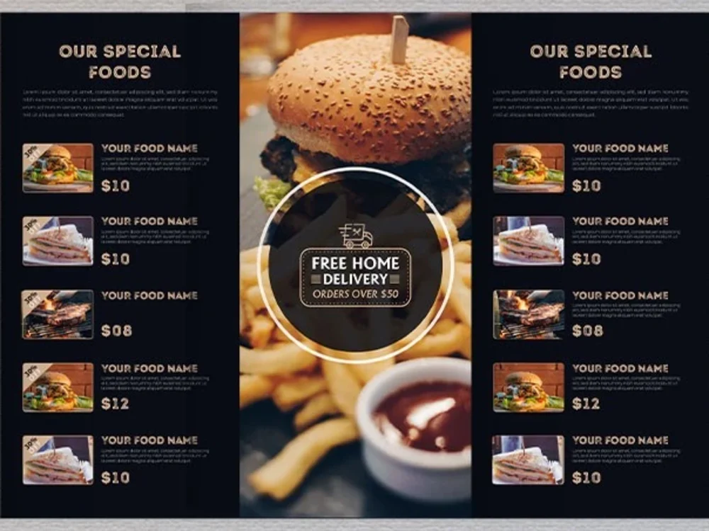A professional restaurant menu design | Upwork