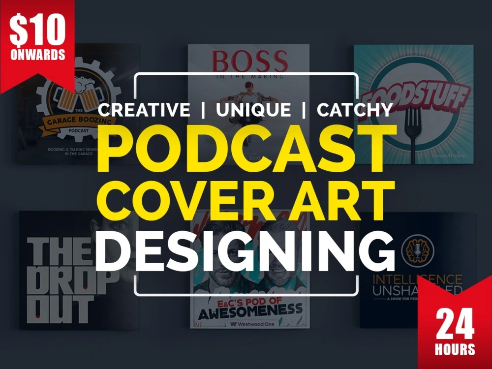 A professional podcast cover art or cover logo | Upwork