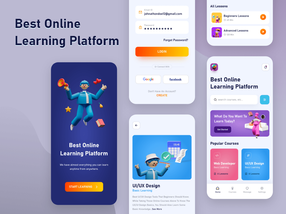 An exceptional and modern mobile UI/UX design. | Upwork