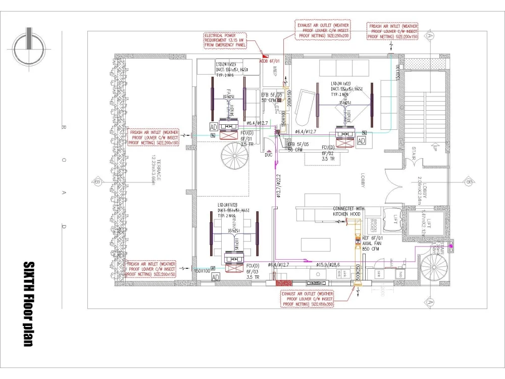 HVAC and mep system in 2d using autocad. | Upwork