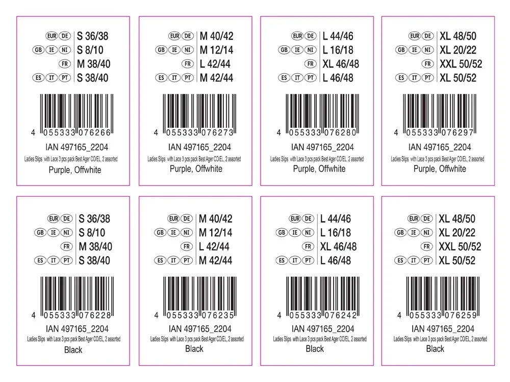Barcode label, barcode sticker, barcode tag, barcode hang tag, QR code ...