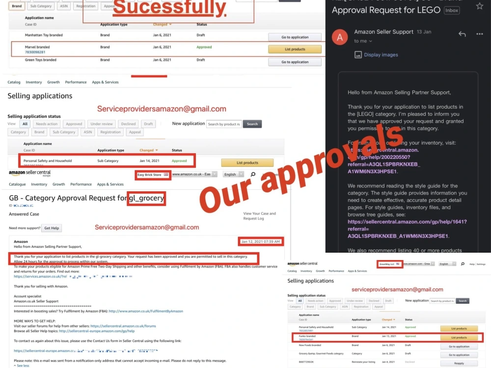 Amazon restricted categories, brands and asins ungated and approved ...