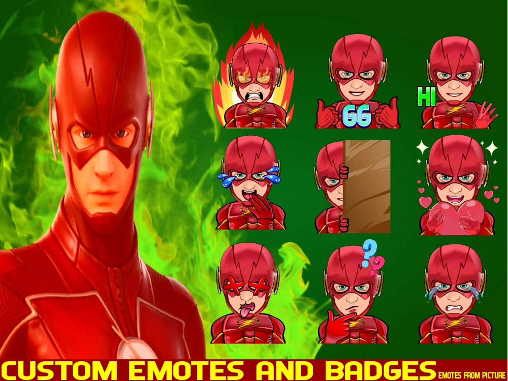 Amazing emotes and sub badges,stickers,icons for twitch, discord ...