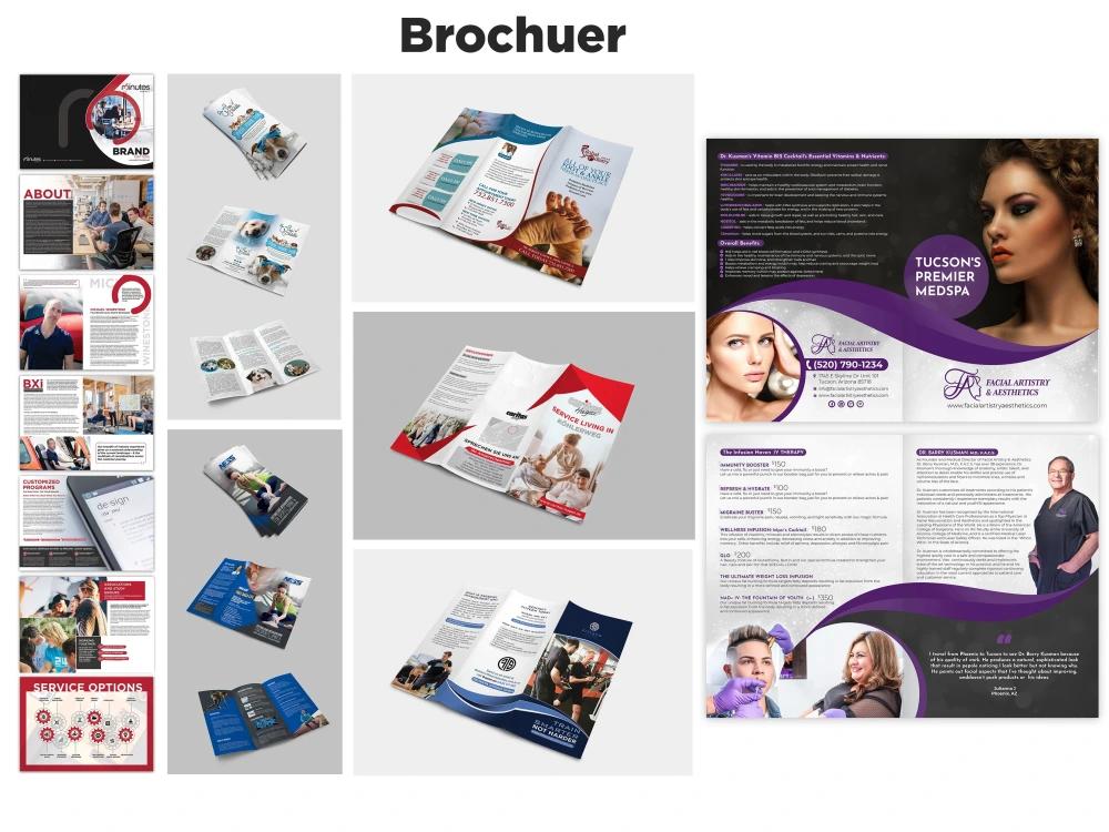 A Brochure Design with easily editable PSD files | Upwork