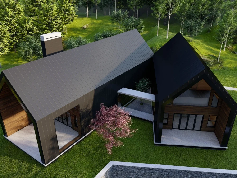 A modern country home design for your own site and requirements | Upwork