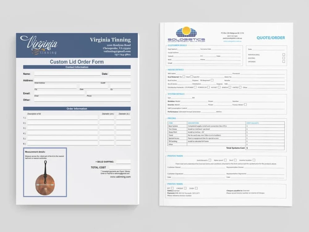 A designed fillable pdf form | Upwork