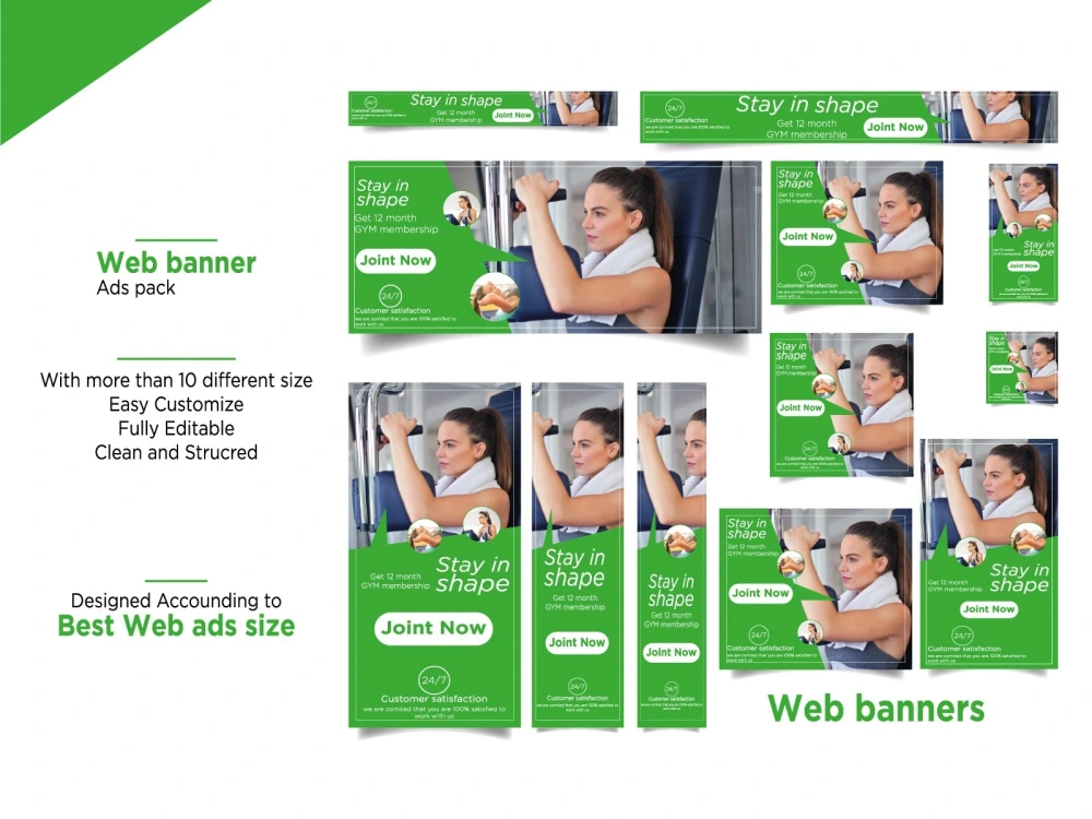 Animated GIF web banner ads within 24 hours | Upwork