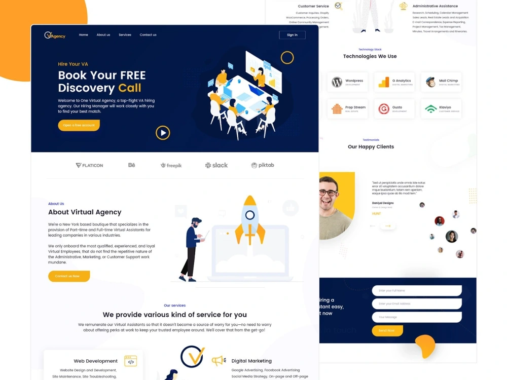 A responsive Website UI Design & development | Upwork