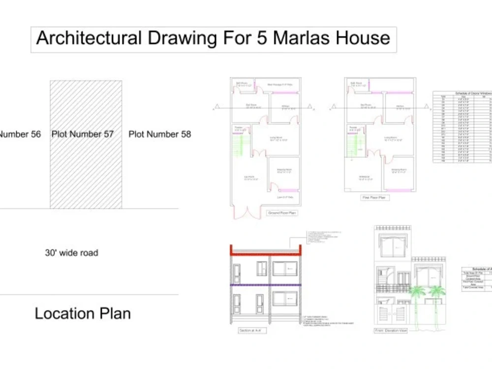 2D Floor Plan or 3D Model of your desired Architectural work in AutoCAD ...