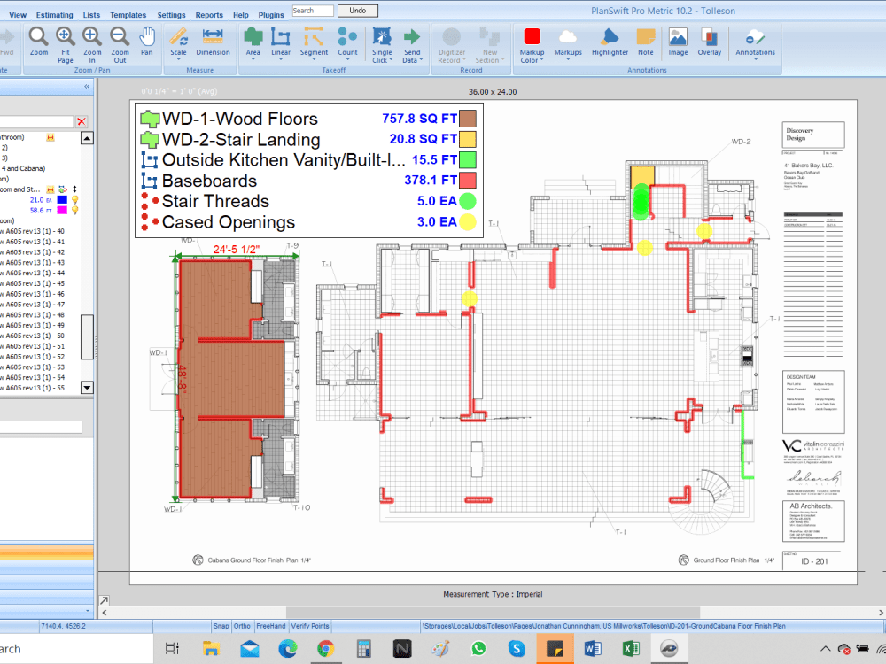 A detailed and accurate quantity takeoff in PlanSwift with time ...