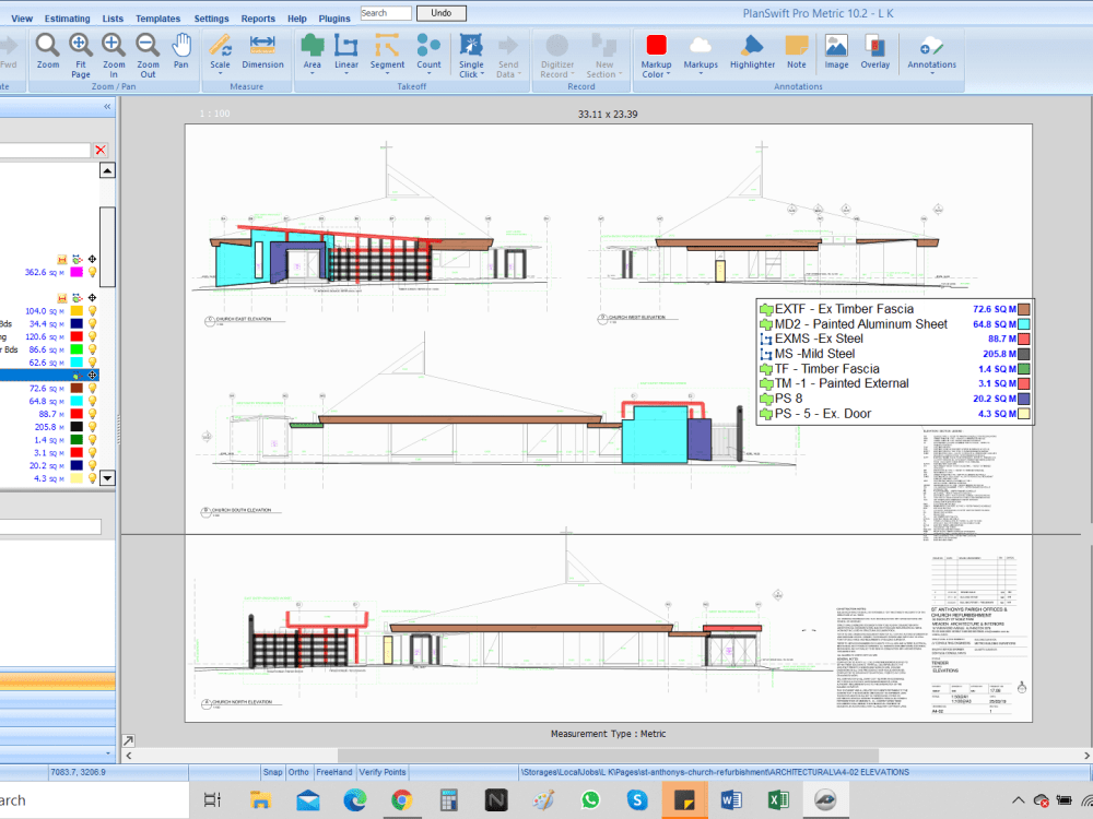 A detailed and accurate quantity takeoff in PlanSwift with time ...