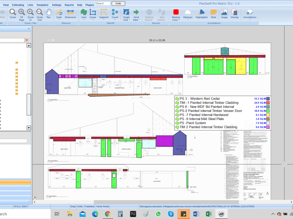 A detailed and accurate quantity takeoff in PlanSwift with time ...