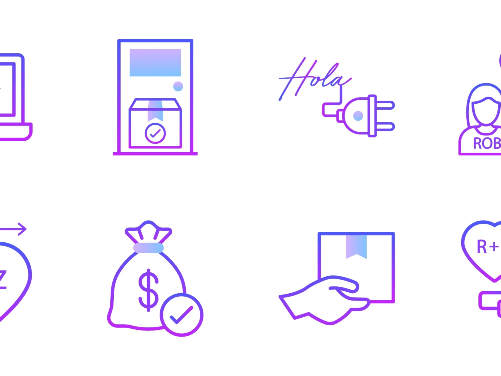 Design custom and creative icon set | Upwork