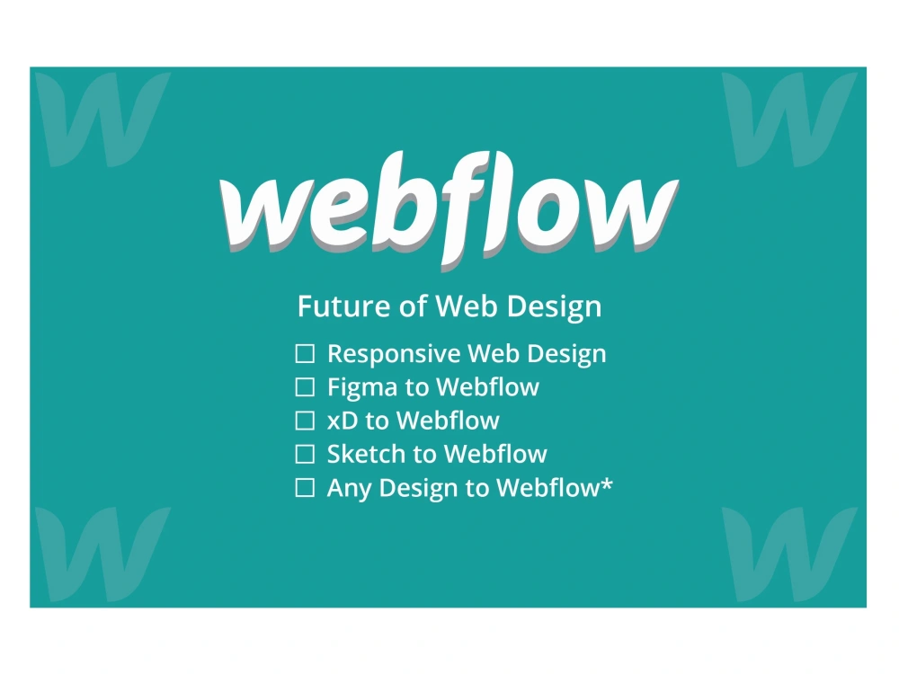 Webflow website converted from Figma Sketch xD | Upwork