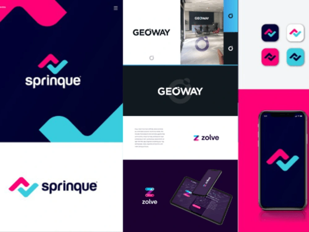 An amazing designed modern technology logo | Upwork