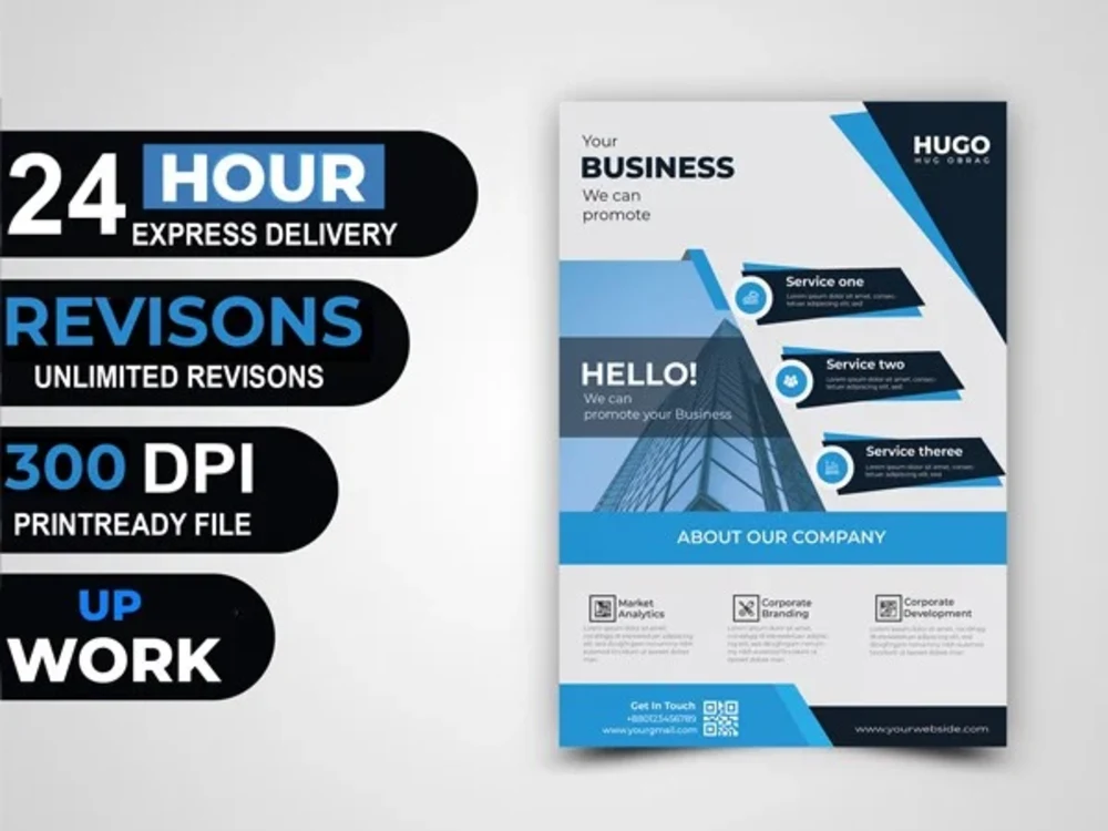 Professional modern flyer design for your business | Upwork