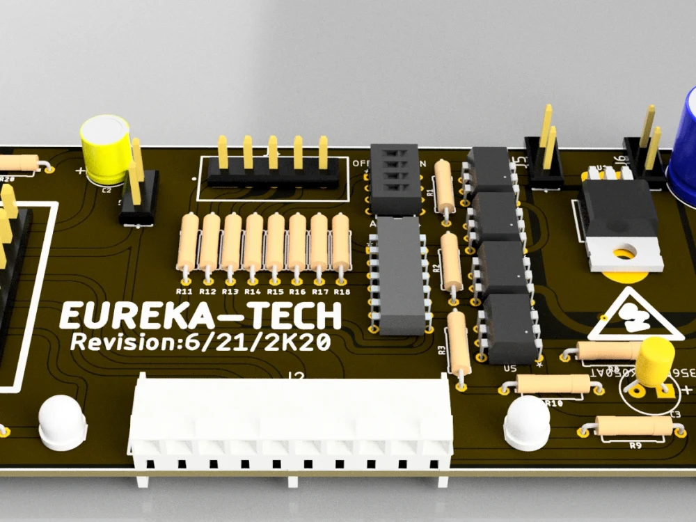 PCB 3D Model + Each Component STEP/STL | Upwork
