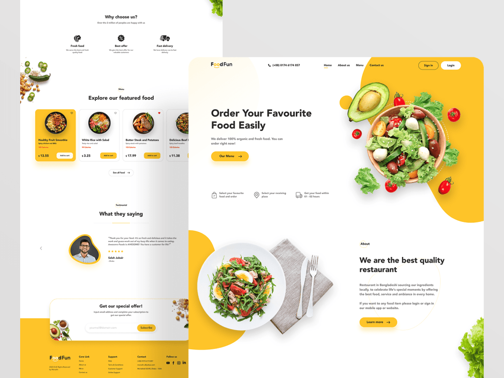Awesome Web template or Landing page UI/UX Design | Upwork