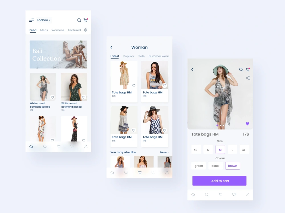 Clickable mobile application UI/UX design IOS & Android | Wireframes ...
