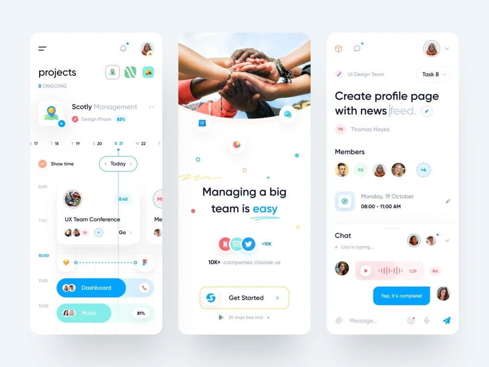 A fantastic 10-20 Screen App Design within 2 Weeks | Upwork