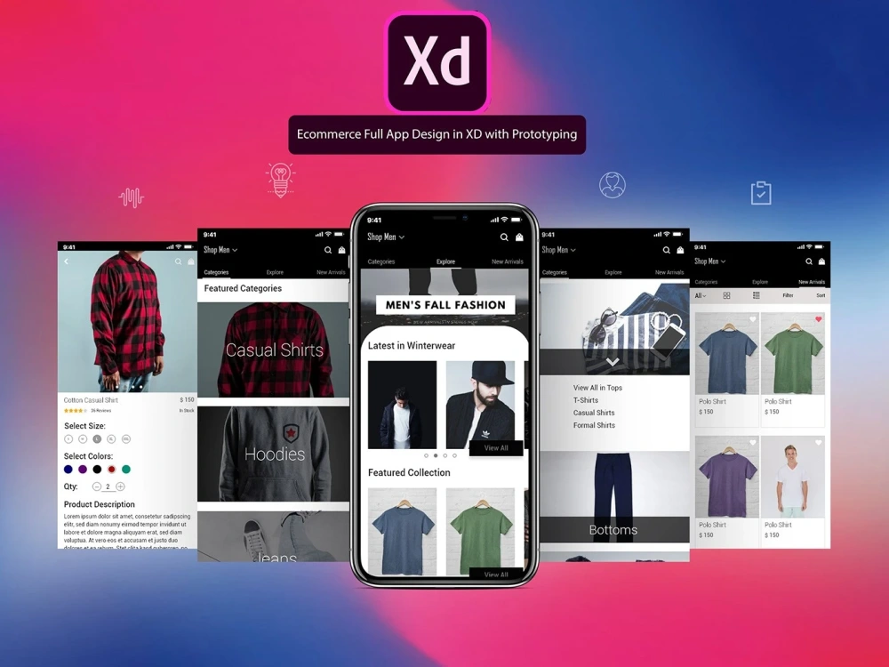 A modern and pixel perfect app ui ux design in XD or Figma | Upwork