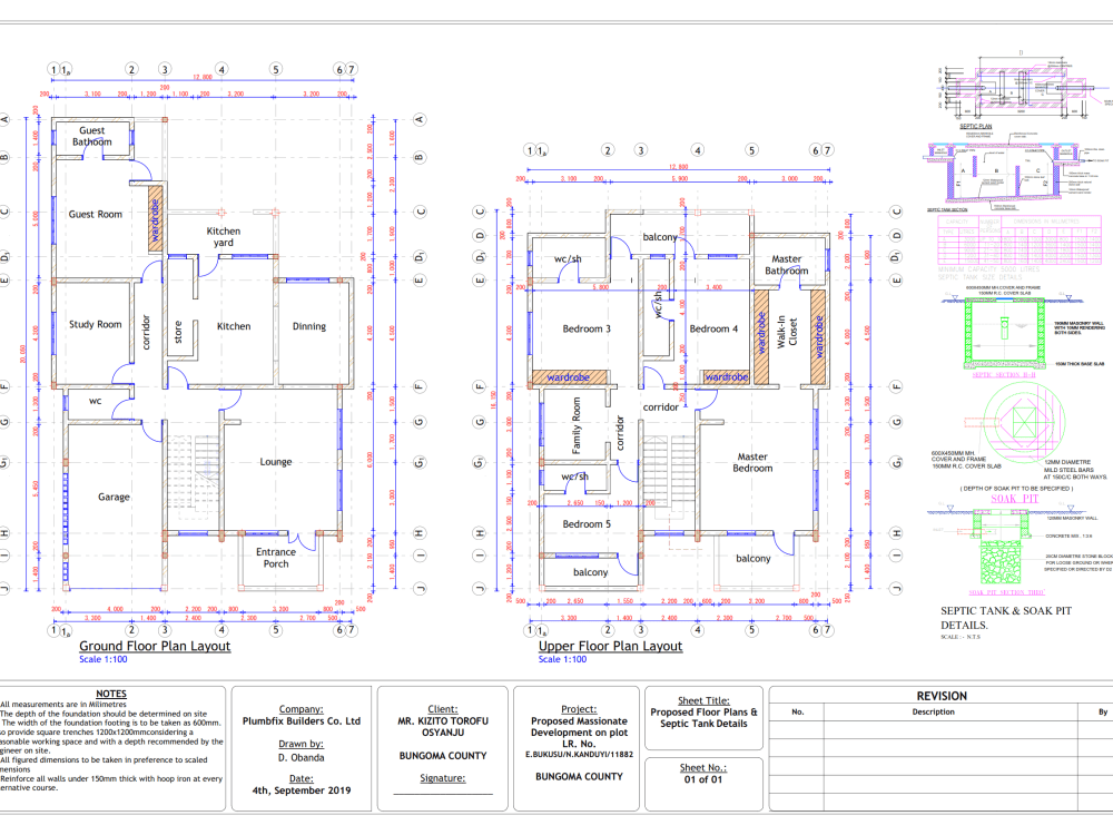 A modern 2D house plan designs with adequate details and easy to ...