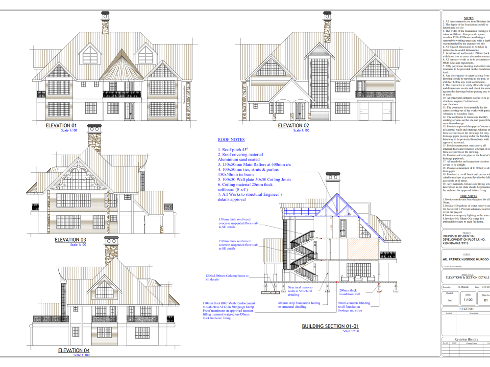 A modern 2D house plan designs with adequate details and easy to ...