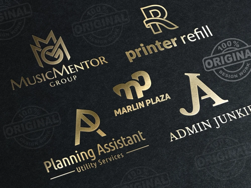 An amazing initial text lettermark logo | Upwork
