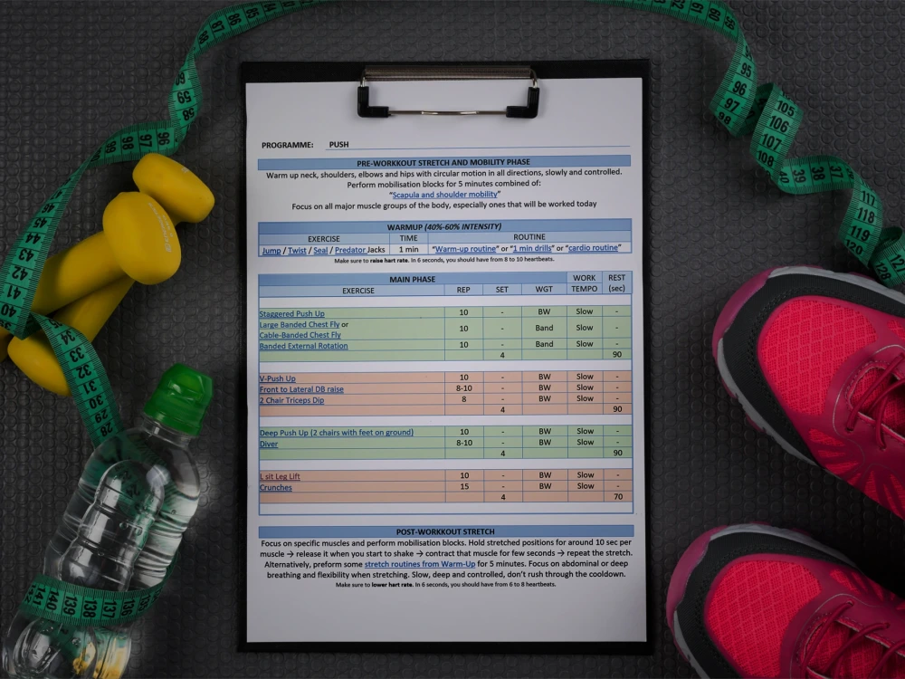 Personalized exercise training plan and program | Upwork