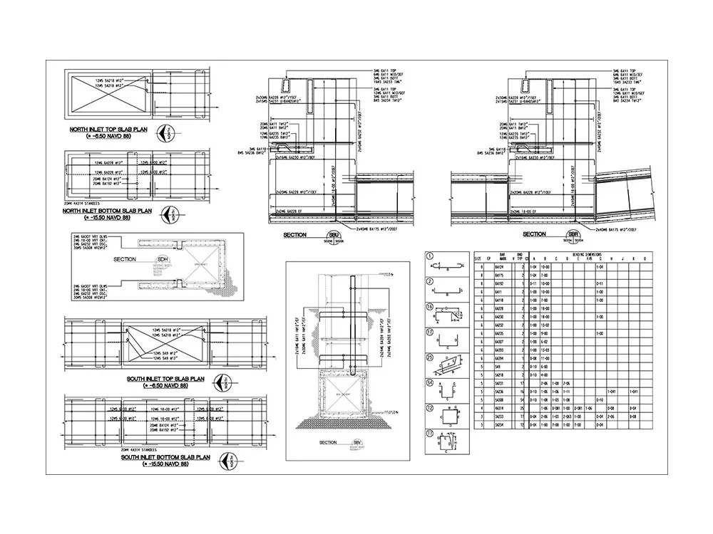 Rebar shop drawing detailing and rebar takeoff bar bending schedule ...