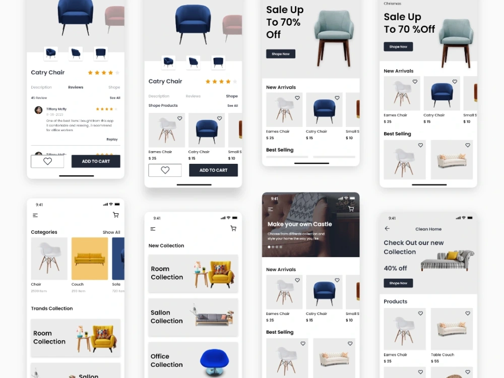 A clean UI/UX Design for your Web/Mobile app | Upwork