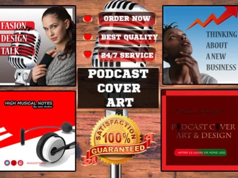 A professional and attractive podcast cover and logo | Upwork